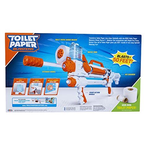 Toilet Paper Blasters Sheet Storm Toy Blaster Shoots Rapid Fire Tp