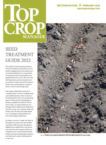 2023 Western Seed Treatment Guide Top Crop Managertop Crop Manager