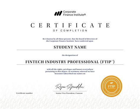 Certification Credibility Corporate Finance Institute