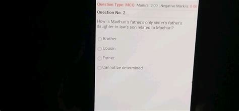 Question Type MCQ Mark S 200 Neqative Mark S StudyX