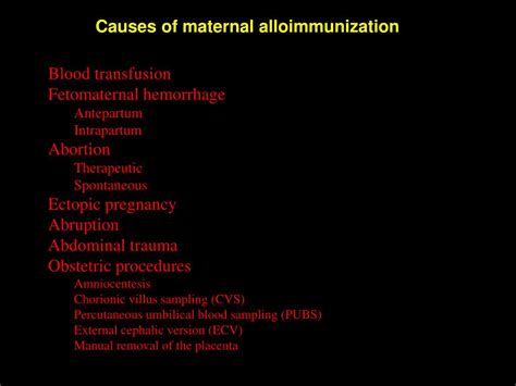Ppt Maternal Isoimmunisation Powerpoint Presentation Free Download