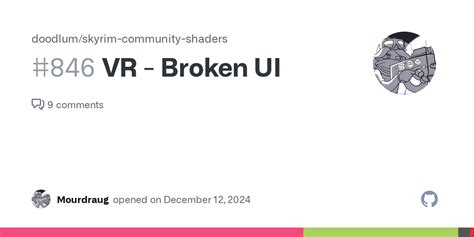 Vr Broken Ui · Issue 846 · Doodlumskyrim Community Shaders · Github