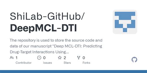GitHub ShiLab GitHub DeepMCL DTI The Repository Is Used To Store The