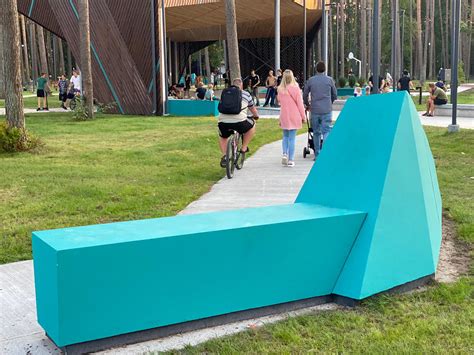 Kauguru Atpūtas Parkā Aizputes Betona Ražotie Betona Elementi