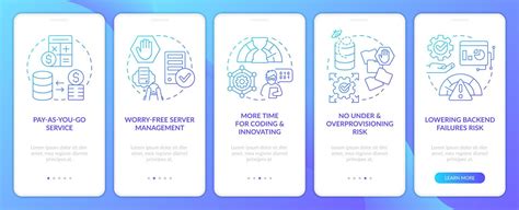 Linformatique Nuage Avantages Bleu Pente Lintégration Mobile App Filtrer Sans Serveur