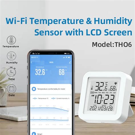 TH08 Tuya Smart Temperature Humidity Sensor APP Remote Monitor For
