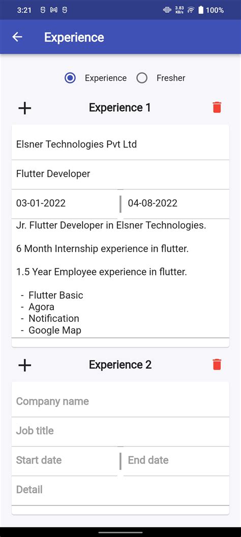 Resume Maker Flutter App By Elsnertechnologies CodeCanyon