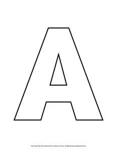 Straight Block Capital Bubble Letter A Image ReadingVine