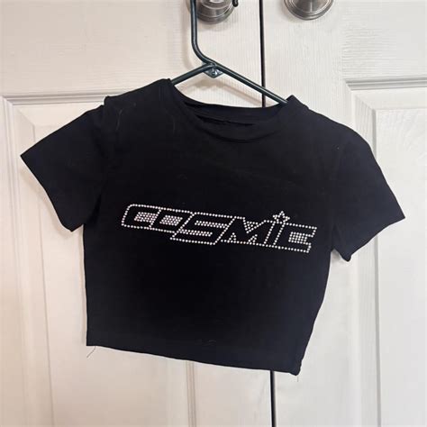 Bedazzled Cosmic Croptop Barely Worn No Stains Depop