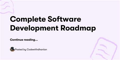 Complete Software Development Roadmap⬇️ — Codewithdhanian Buymeacoffee