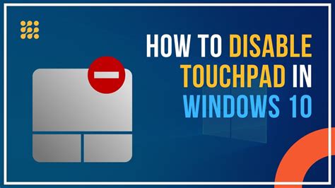 How To Disable Touchpad In Windows 10 YouTube