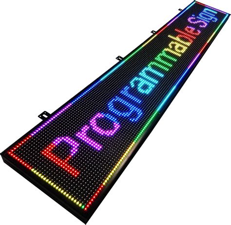 P10 77x14 Outdoor Led Sign Programmable Scrolling Led Display Rgb
