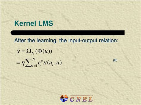 Ppt Lms Algorithm In A Reproducing Kernel Hilbert Space Powerpoint Presentation Id 3422630
