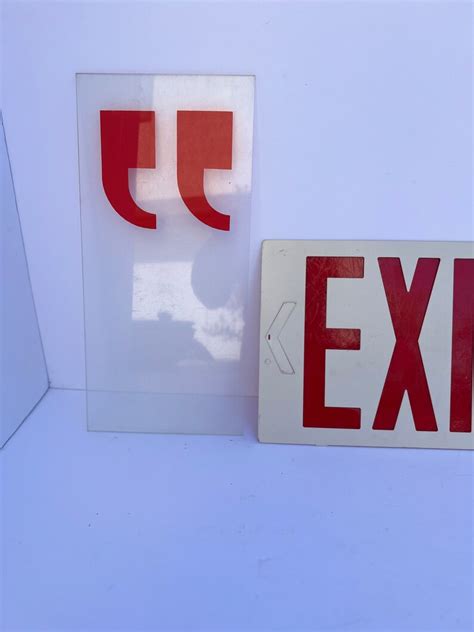 Vintage Metal Exit Sign Etsy