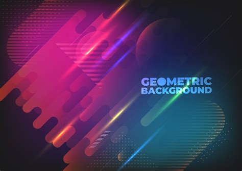 Premium Vector Flat Vector Minimal Geometric Background Dynamic Shapes Composition Eps10 Vector