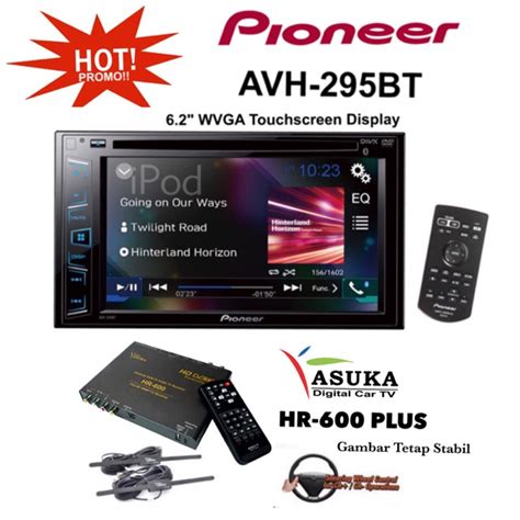 Jual PAKET Pioneer AVH BT Tape Mobil Head Unit Double Din AVH BT ASUKA HR TV Tuner