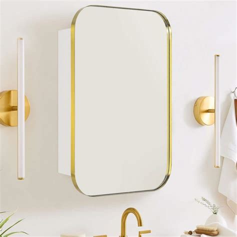 Tehome 22 In W X 30 In H Rectangular Recessed And Surface Metal