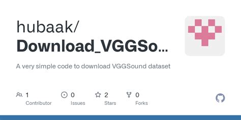GitHub Hubaak Download VGGSound A Very Simple Code To Download VGGSound Dataset