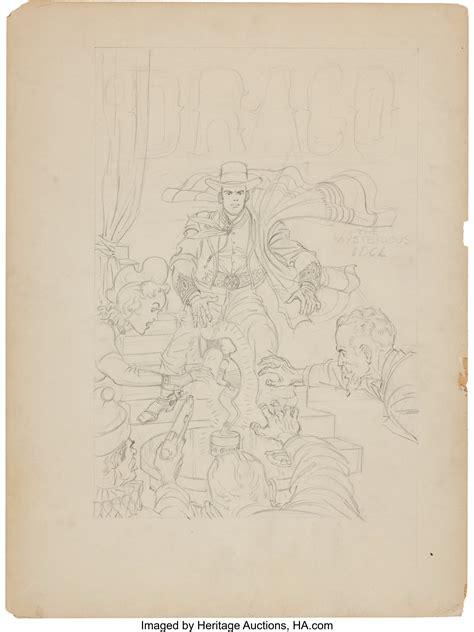 Joe Simon Drago Comics Unpublished Preliminary Cover Sketch Lot