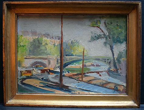 proantic pont sully paris seine barges 1959 monogram ea xx rt899