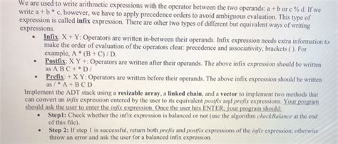 Solved We Used To Write Arithmetic Expressions With The Chegg Com