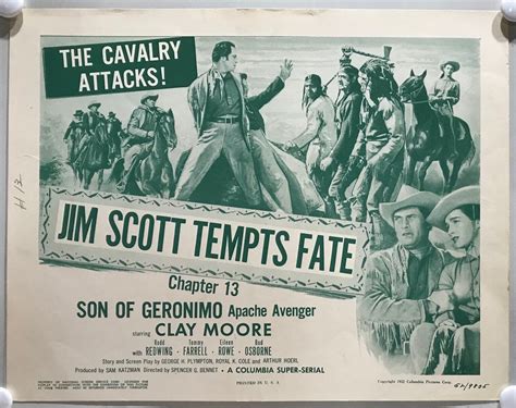 Original Serial Lobby Card Son Of Geronimo A 1952 Ch 13 Jim S Collectors Paradise