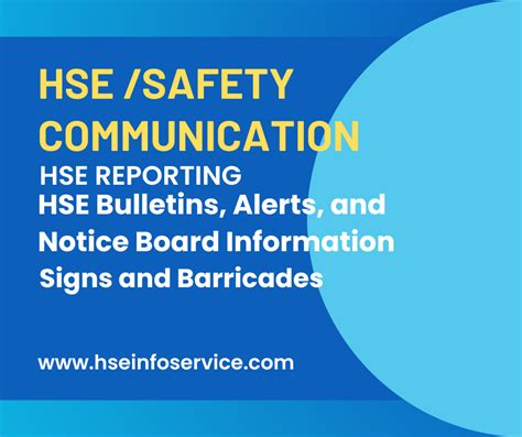 Hse Communications Hse Communication Reporting Hse Communication Bulletins Alerts And