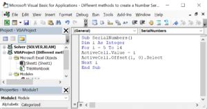 Different Methods To Create Serial Numbers In Excel Xl N Cad