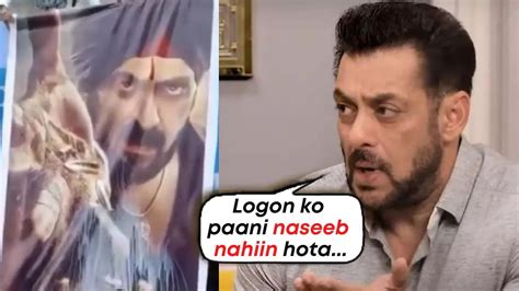 Salman Khan Salman Khan Objects As Fans Pour Milk On His Antim The