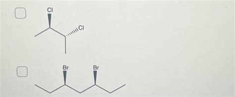 Solved Select All The Compounds That Are NOT Meso Chegg