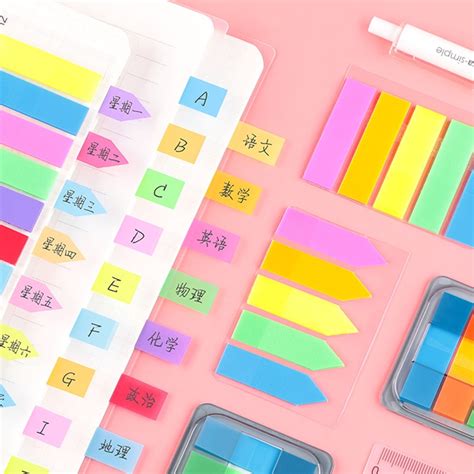 1pc กระดาษโน้ตคั่นหน้า แบบมีกาว หลากหลายสี สำหรับจดบันทึก Shopee Thailand
