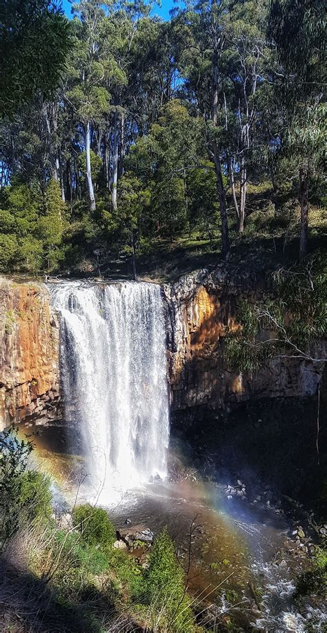 Trentham Falls Coliban River Vic Flowing Full Again This Past Winter