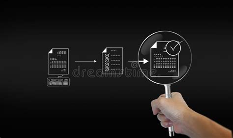Business Project Approval Concept Hand With A Magnifying Glass Check