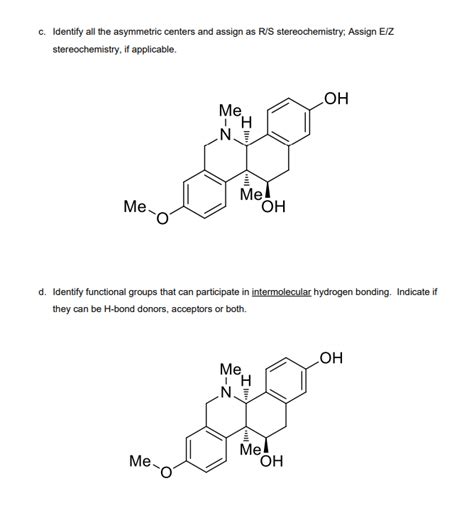 solved c identify all the asymmetric centers and assign as