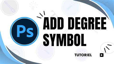 how to add degree symbol in photoshop youtube