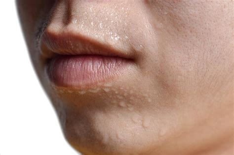 Premium Photo Excessive Sweating Or Hyperhidrosis At Face Of