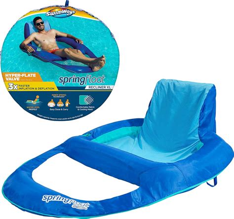 Buy Swimways Spring Float Xl Recliner Pool Lounge Chair With Hyper