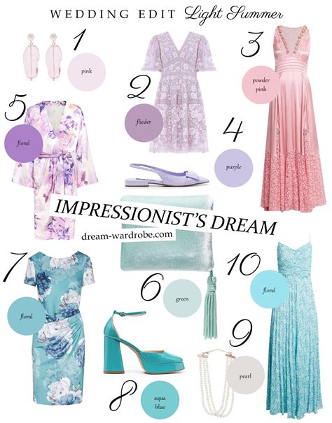 Spring Shopping Guide For The Summer Color Types Light Summer Dresses