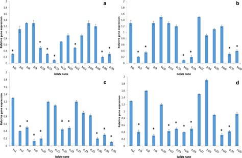 The Relative Expression Of The Quorum Sensing Genes A Lasi B