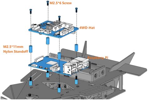 Hardware Assembling SunFounder Picar Wd Documentation