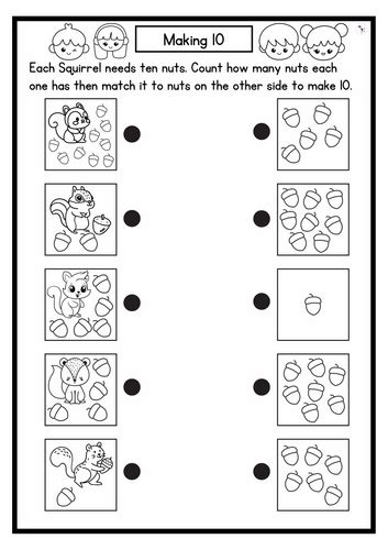 Making 10 Worksheet Pack Teaching Resources