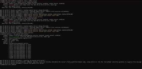 zabbix rvice failed with result exit code zabbix forums