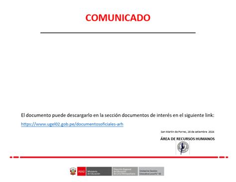 Comunicado Precisiones De La Diten Sobre Feriados No Laborables Pdf