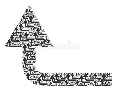 Turn Forward Recursive Mosaic Of Itself Items Stock Vector Illustration Of Icons Element