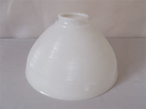 Vintage Corning 824160 White Milk Glass 10 Waffle Pattern Torchiere