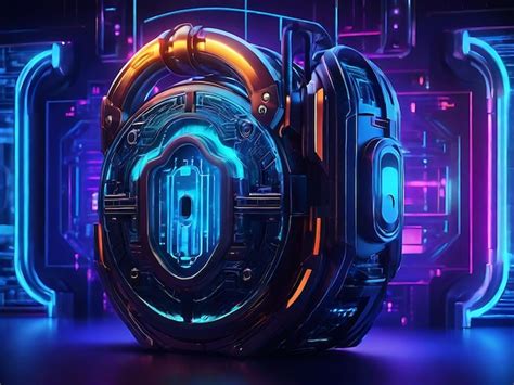 Digital And Cyber Security Data Protection Encryption Shield And Secure