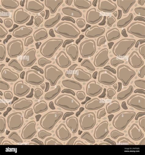 Cartoon Game Texture Rocks Dirt And Ground Surface Seamless Pattern Cartoon Game Texture Rocks Dirt And Ground Surface Seamless Pattern