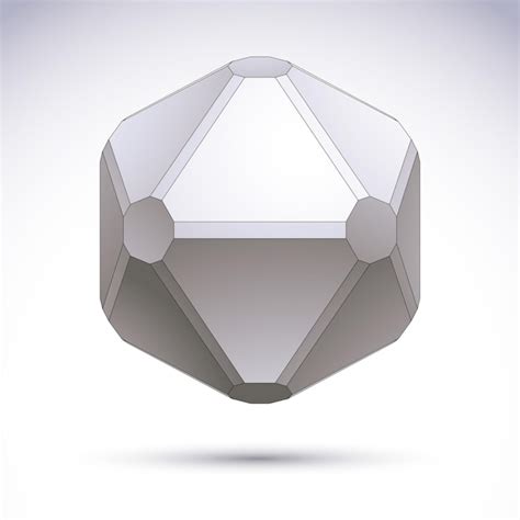 Premium Vector Abstract Geometric 3d Object Vector Illustration