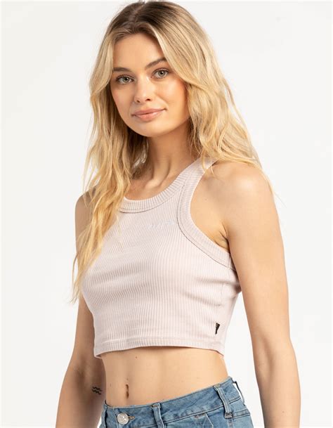 Fivestar General Co Womens Rib Crop Top Orchid Tillys