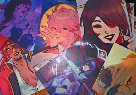 Genshin Impact Print Dehya Kokomi Nilou Kandake Candace Amber Collei